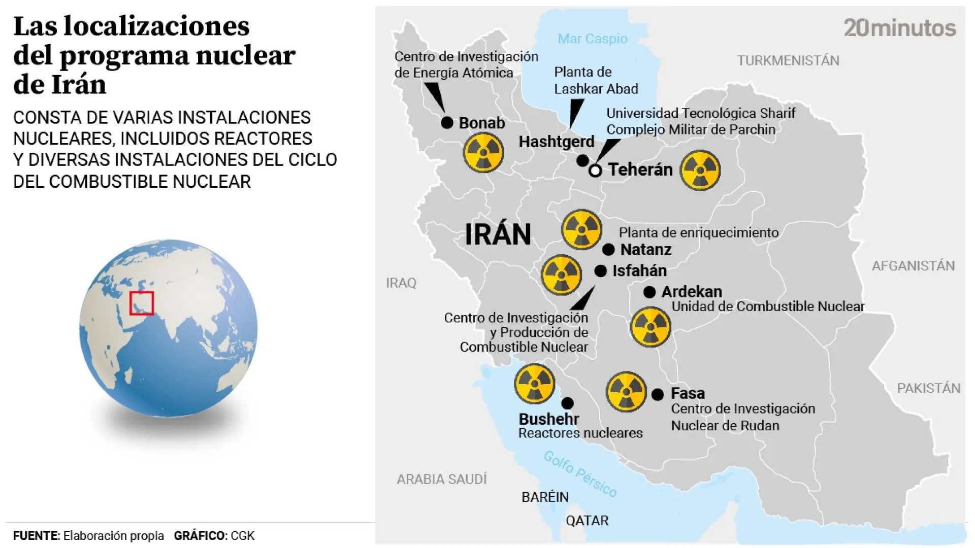 Las plantas nucleares de Irán, en riesgo de ser objetivo militar: Estas son sus instalaciones ...