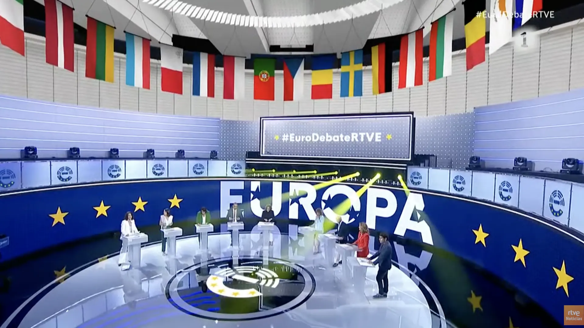 El debate electoral de RTVE y los trucos de la tele que lo han hecho ...