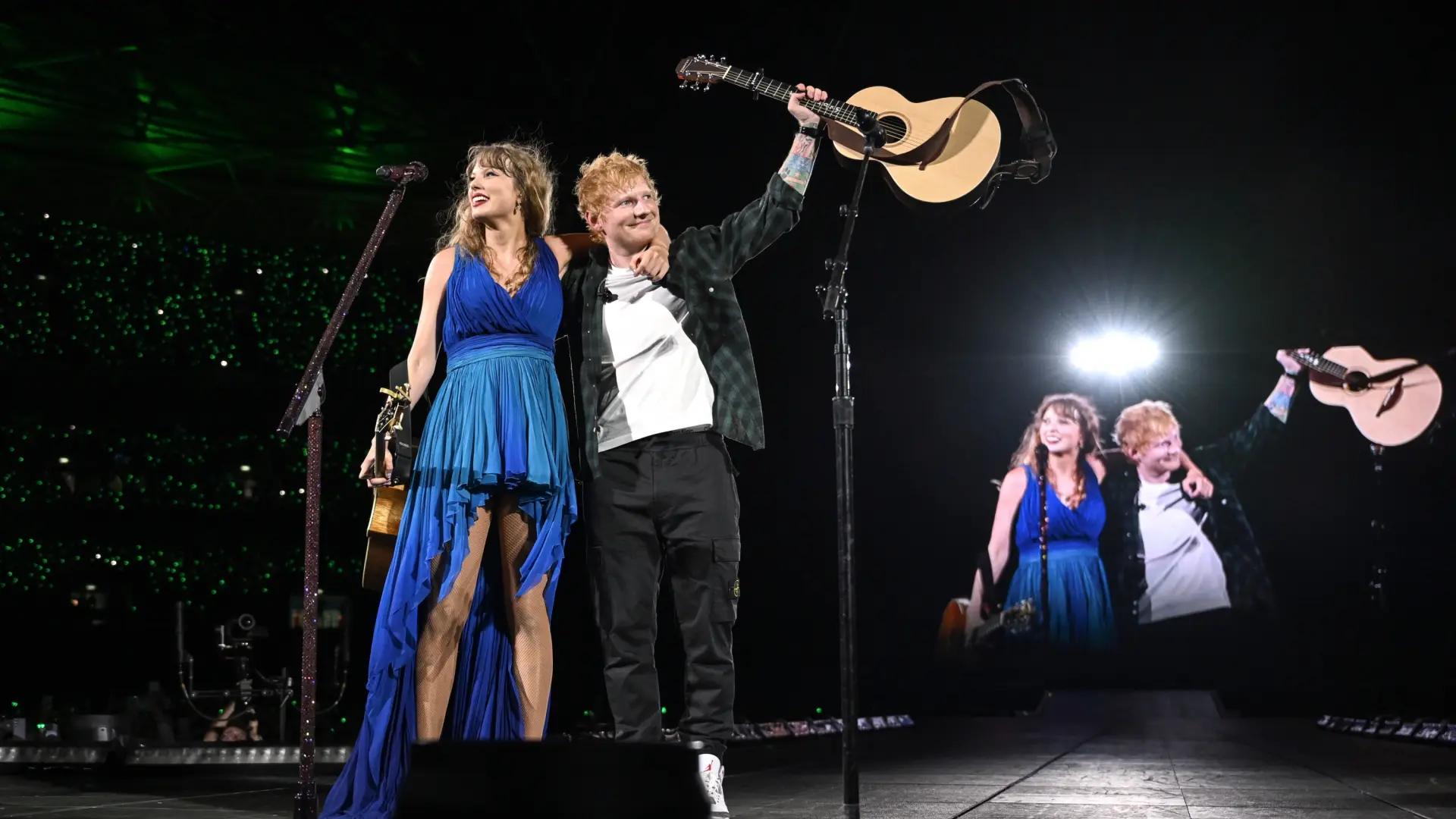 Taylor Swift invita a Ed Sheeran al primero de sus cinco conciertos de ...