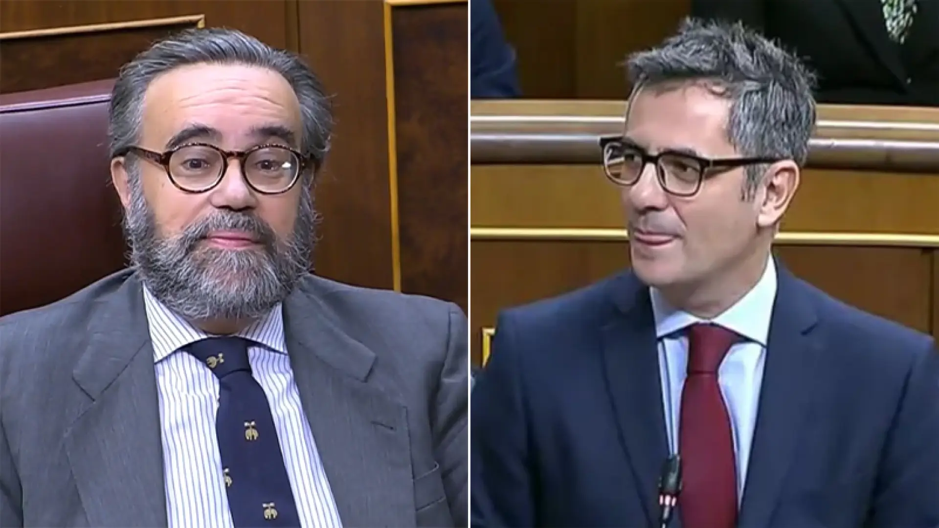 Un diputado de Vox, al ministro Bolaños: "Si se atreve, péinese, por favor"