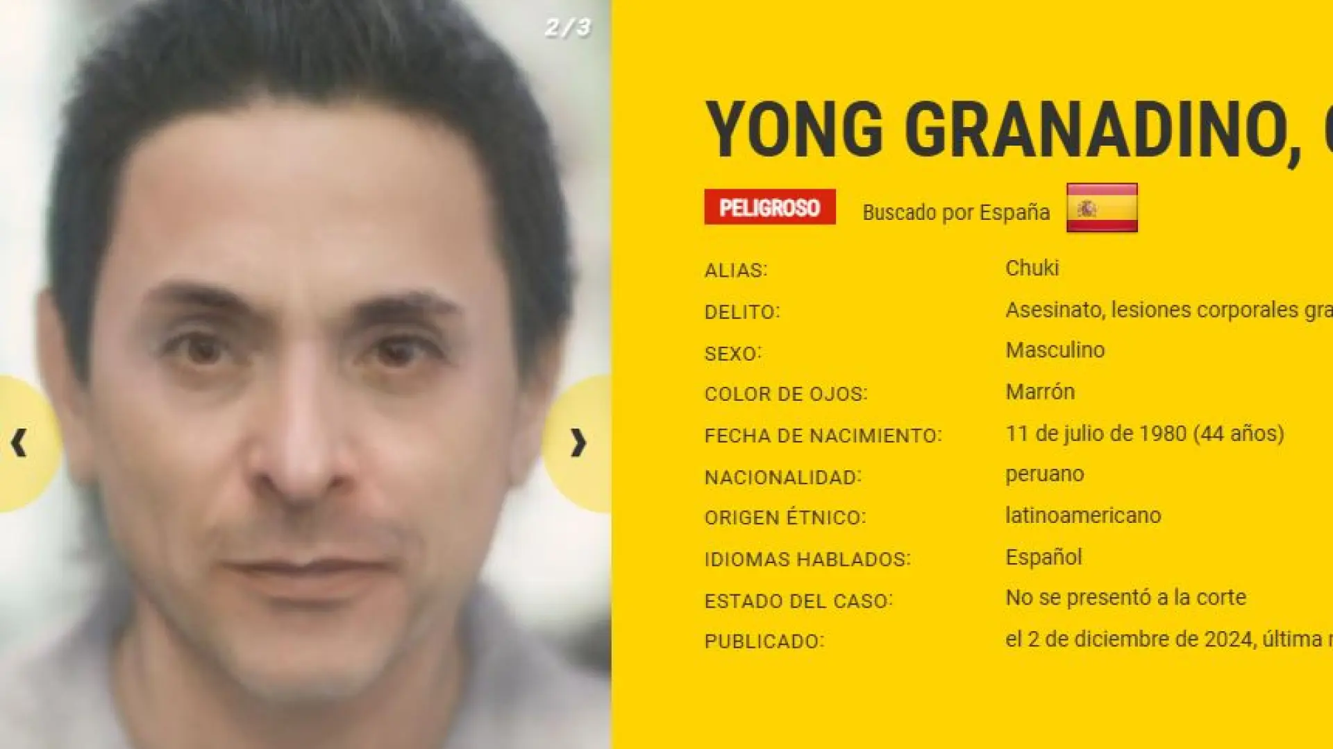 La Policía lanza una alerta internacional para encontrar al "peligroso ...