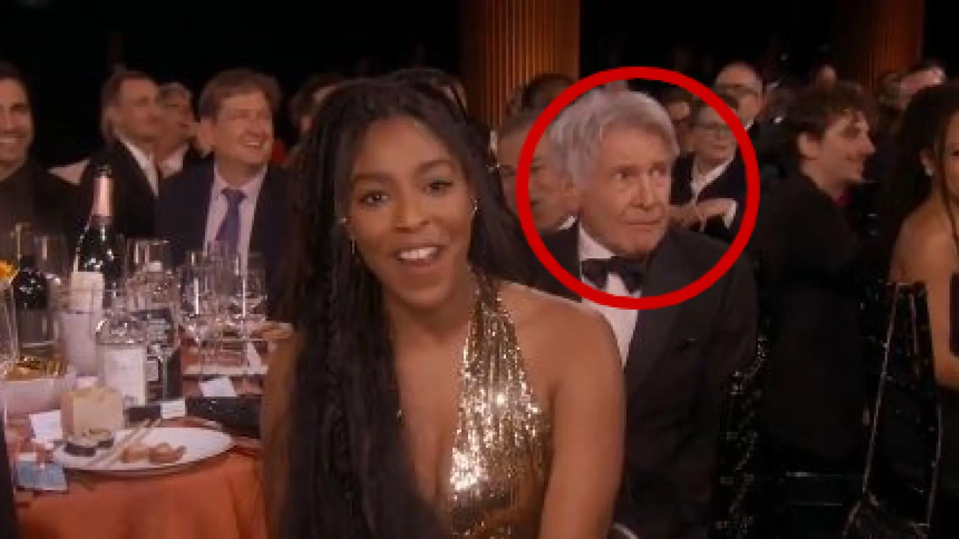 Harrison Ford se convierte en el meme de los SAG Awards por comer en el ...