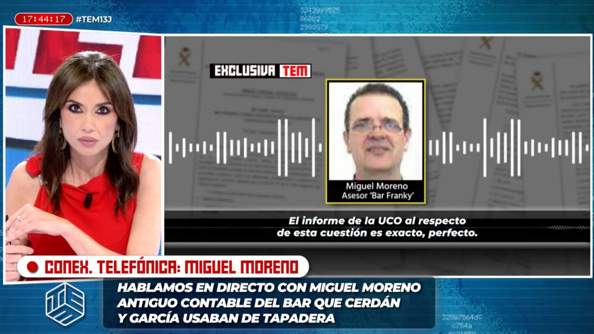 Miguel Moreno, antiguo contable del 'Bar Franky', habla sobre las facturas que daban mordidas a ...