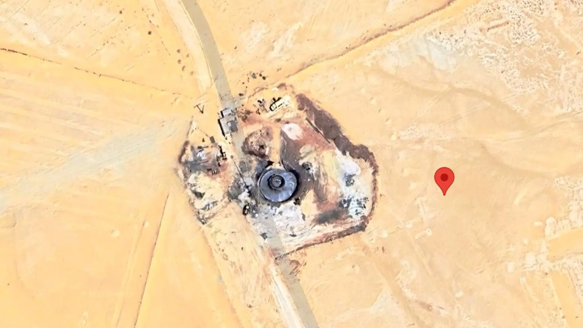 ¿Un platillo volante en el desierto del Sáhara? La imagen de Google Maps que se ha hecho viral