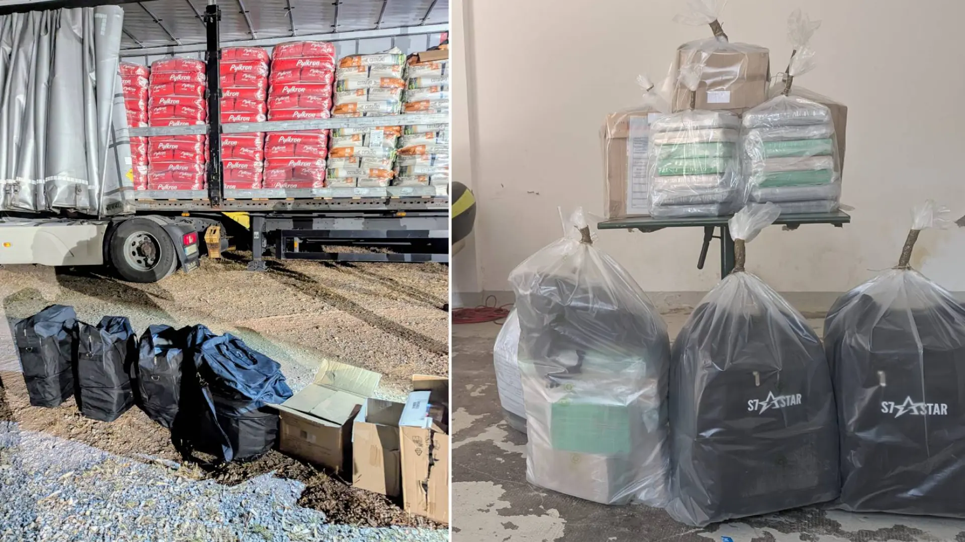 Un perro de aduanas se niega a acercarse a un camión y los agentes ...