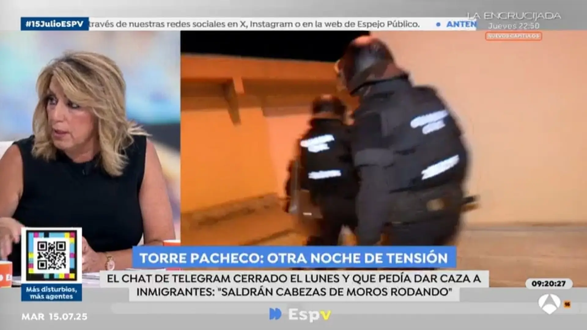 Susana Díaz, sobre los disturbios de Torre Pacheco: "O controlamos a estos niños o acabaremos ...
