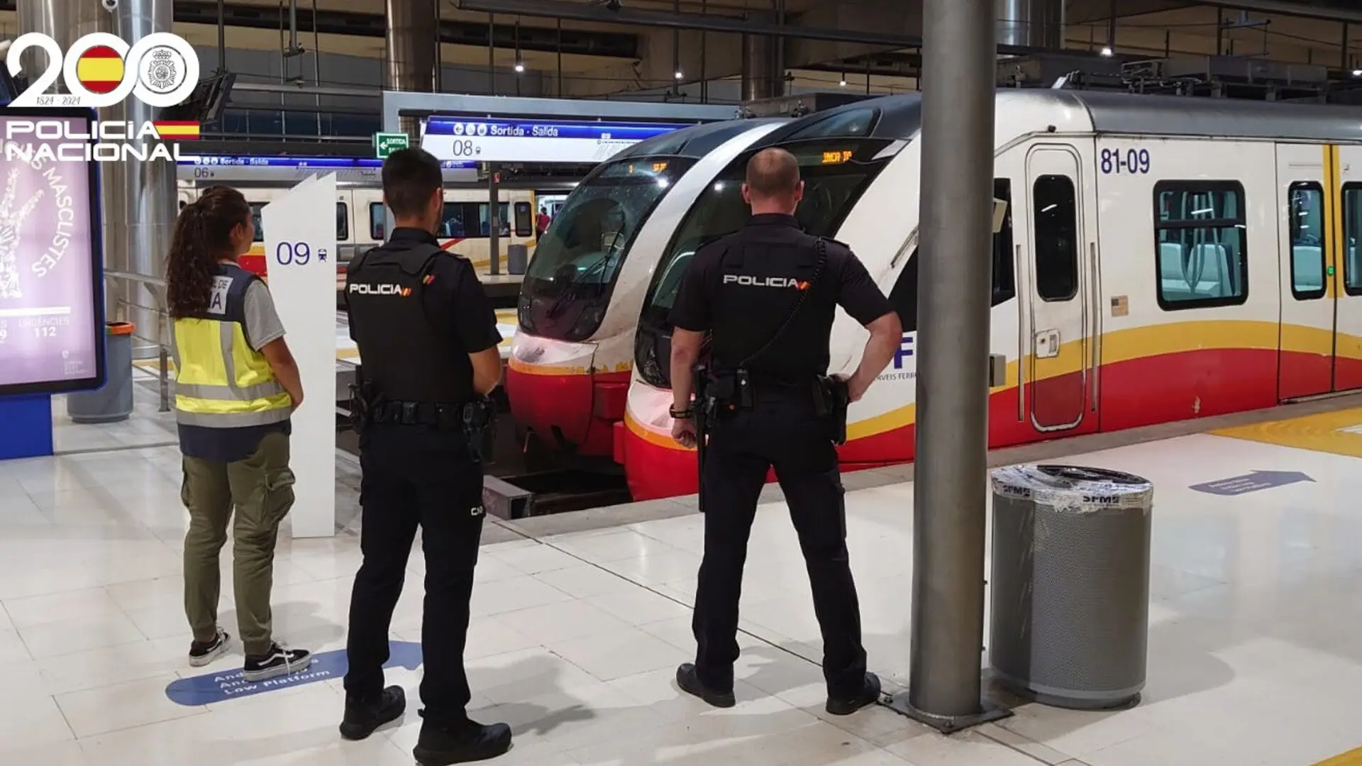 Detenido en Palma por masturbarse delante de niñas menores de edad en un tren