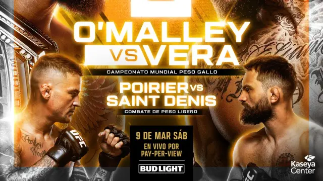 Horario y dónde ver UFC 299 con O'Malley vs. Vera 2