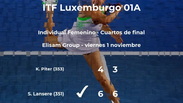 Resultados de tenis en directo: partido Sofya Lansere - Katarzyna Piter ...