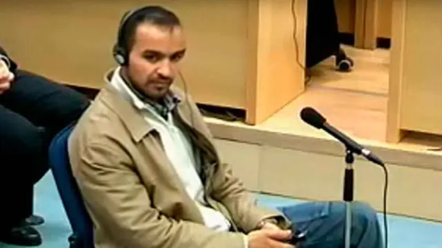 Otman El Gnaoui durante el juicio.