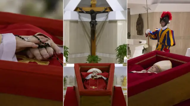 El Vaticano difunde las primeras imágenes del cuerpo del papa Francisco ...
