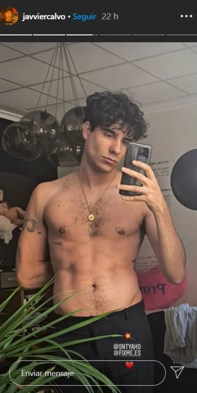 Javier Calvo comparte una fotografía en sus redes tras recibir un ...