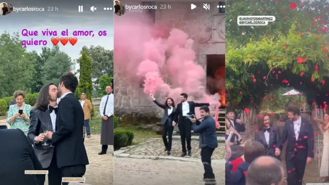 La boda de Javier de Hoyos, director de 'Socialité', y Carlos Roca ...