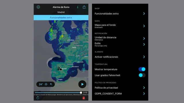 Así funciona Rain Alarm, la app que avisa en tiempo real cuando empieza ...