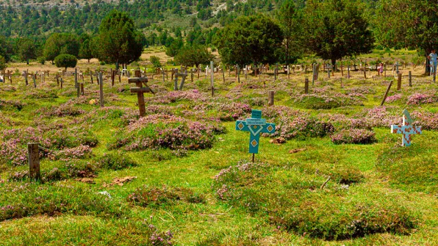 El cementerio más famoso del cine 'Western' está en un pequeño pueblo de Burgos