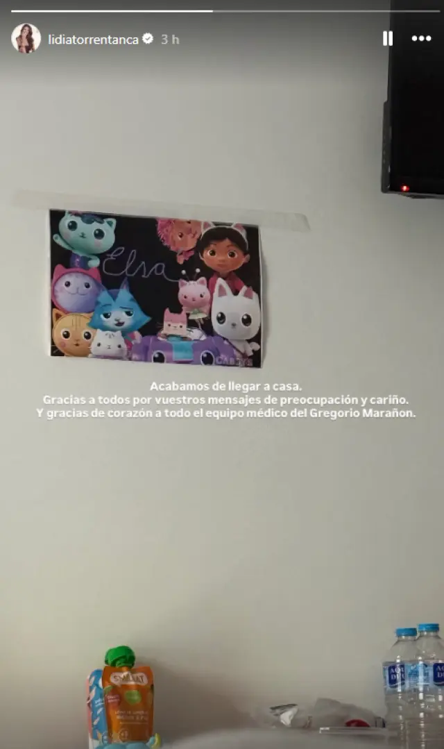 La hija de Lidia Torrent y Jaime Astrain recibe el alta tras varios ...