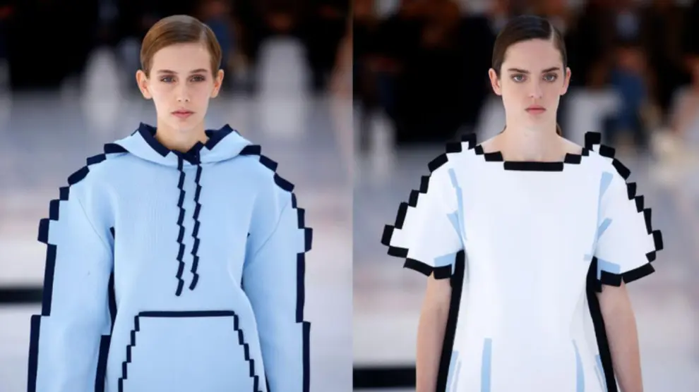 Loewe lanza una colección de primavera con diseños pixelados a lo Minecraft