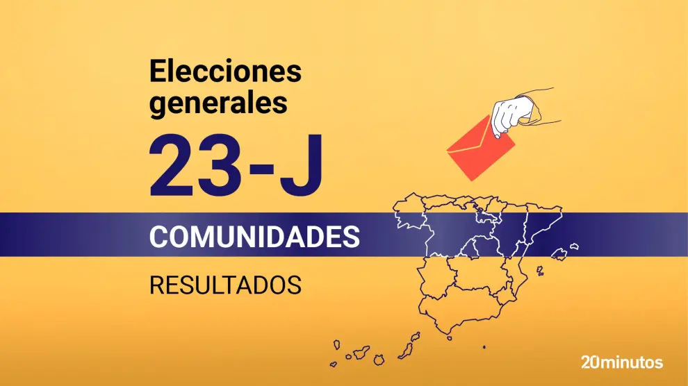 Resultados elecciones generales 2023 por comunidades autónomas