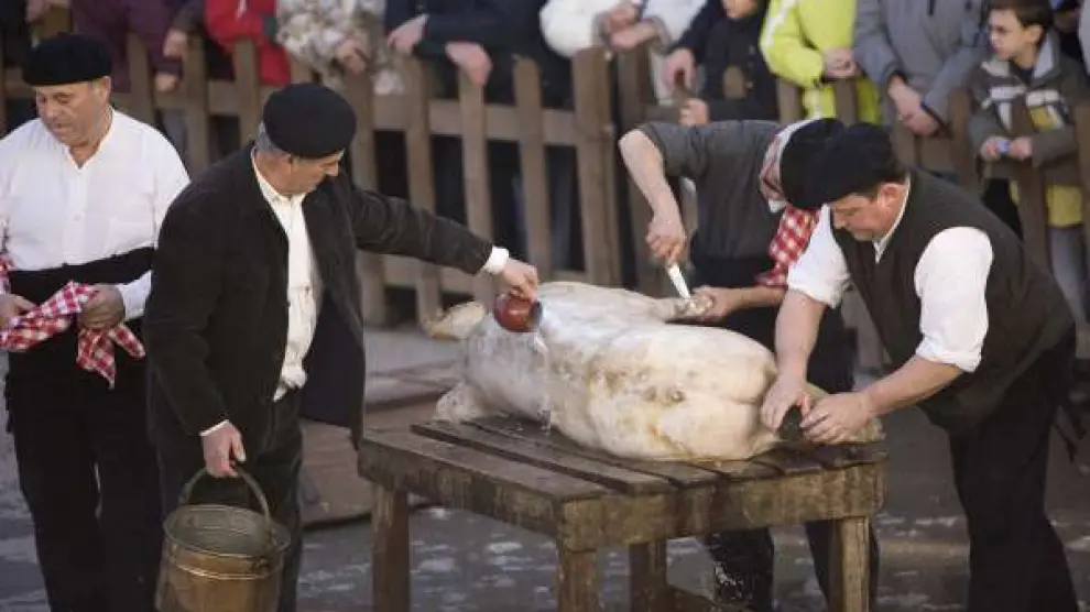 Albelda (Huesca) organiza la tradicional 'Festa del Tosino' el 30 de enero