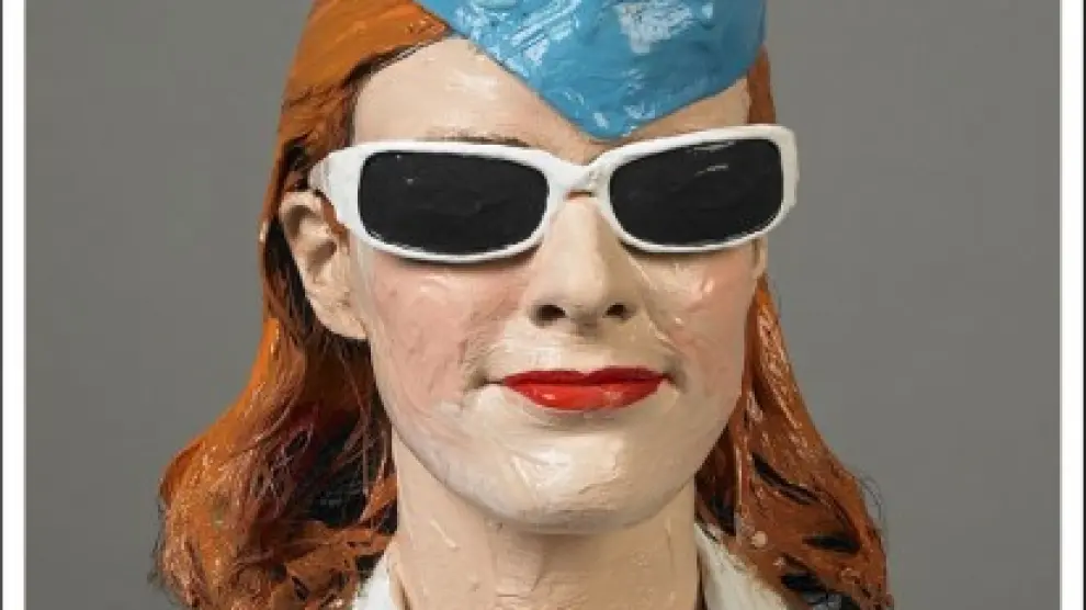 La artista Boo Ritson pinta sobre la piel y la ropa de sus retratados