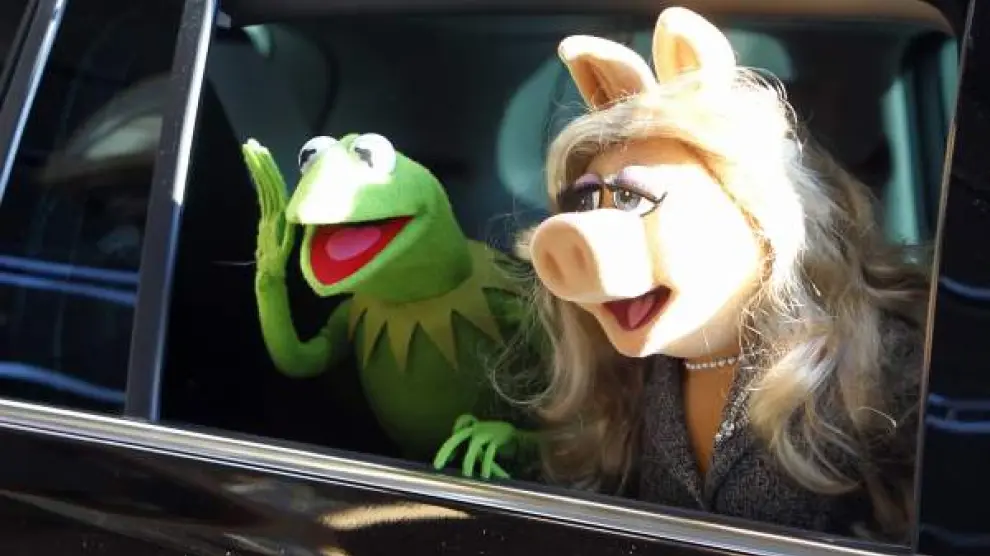 La Rana Gustavo y Peggy promocionan en Madrid la nueva película de 'Los ...