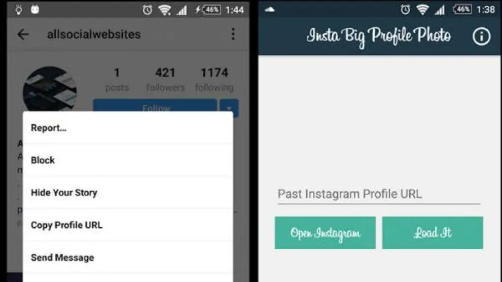 Foto de perfil en Instagram: así podrás verlas en tamaño grande