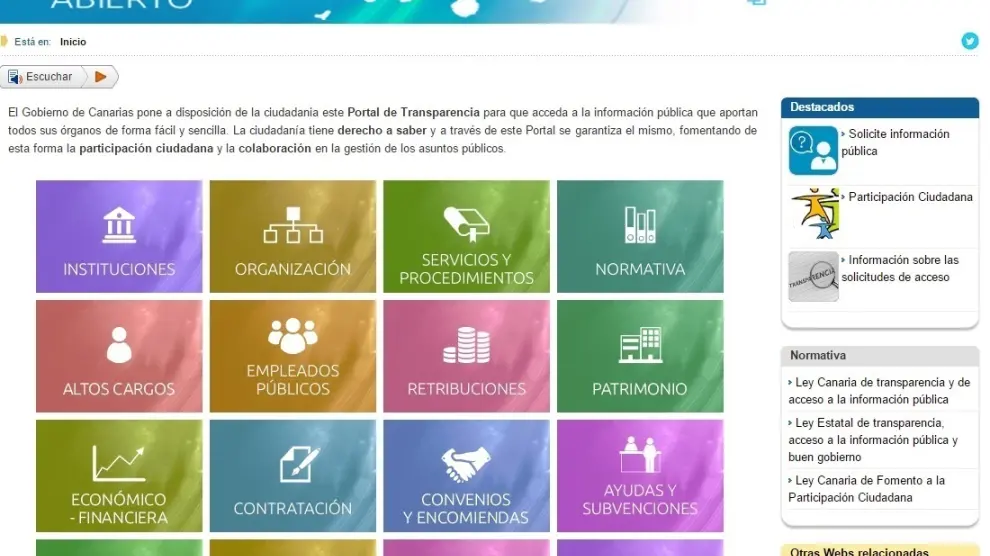 Canarias avanza en su impulso de transparencia y participación ...