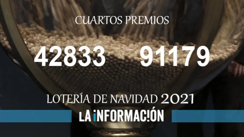 Comprueba los números de los cuartos premios de la Lotería de Navidad 2021