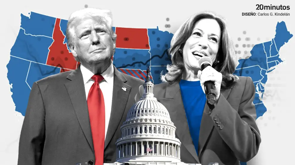 ¿Qué dicen las encuestas sobre el enfrentamiento entre Donald Trump y Kamala Harris en las ...