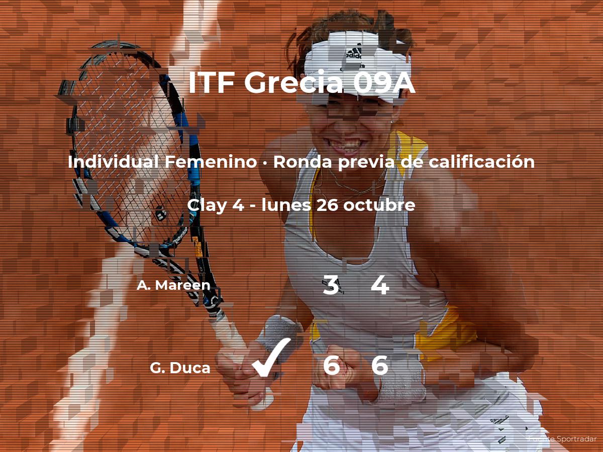 Resultados de tenis en directo: partido Gabriela Duca - Axana Mareen en ...