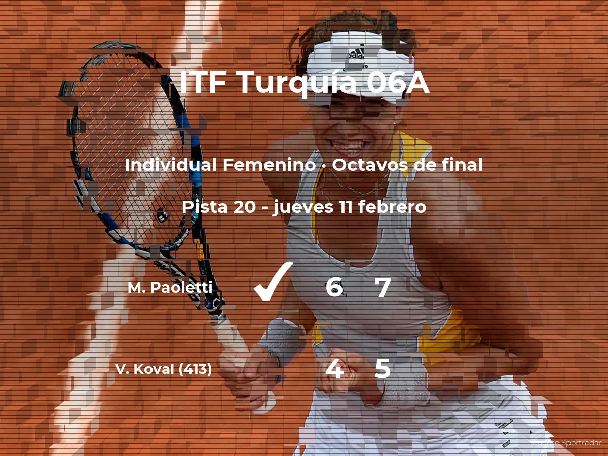 Resultados de tenis en directo: partido Matilde Paoletti - Vlada Koval ...