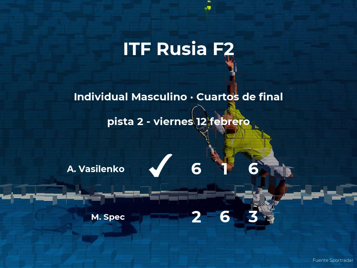 Resultados de tenis en directo: partido Alexander Vasilenko - Matic ...