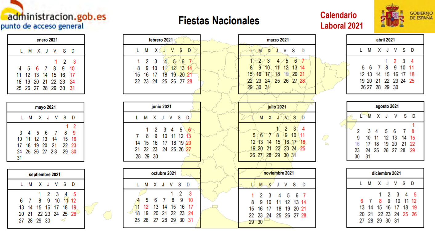 Calendario Laboral En Qué Comunidades Es Festivo El 6 Y 8 De Diciembre