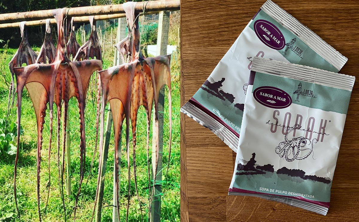 Sopak, la sopa de pulpo instantánea basada en una receta tradicional vasca
