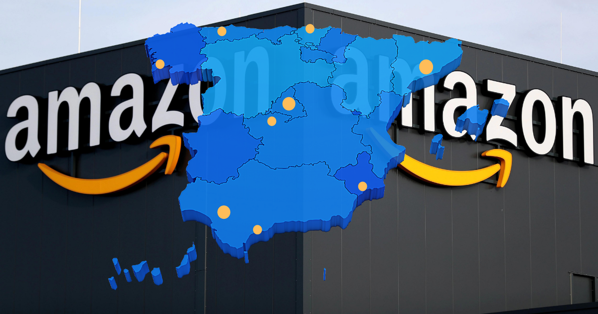 El mapa de Amazon en España: así tiene repartidos todos sus centros y ...
