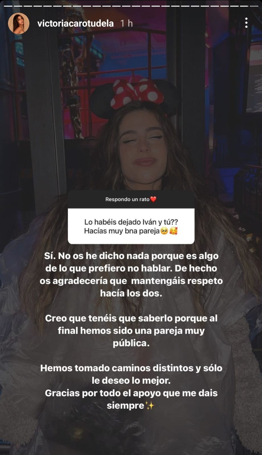 Victoria Caro confirma su ruptura con Iván Cañellas tras más de seis ...
