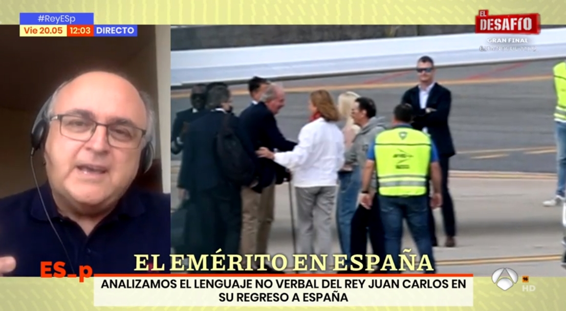 Un experto en lenguaje no verbal analiza en 'Espejo público' el comportamiento de Juan Carlos I ...