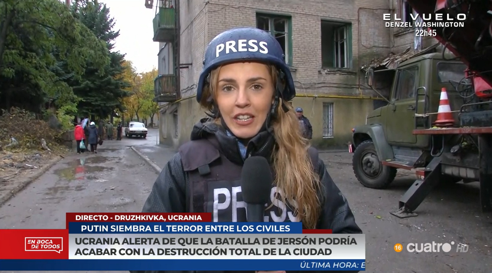 'En boca de todos' | Laura de Chiclana, reportera en la guerra de ...
