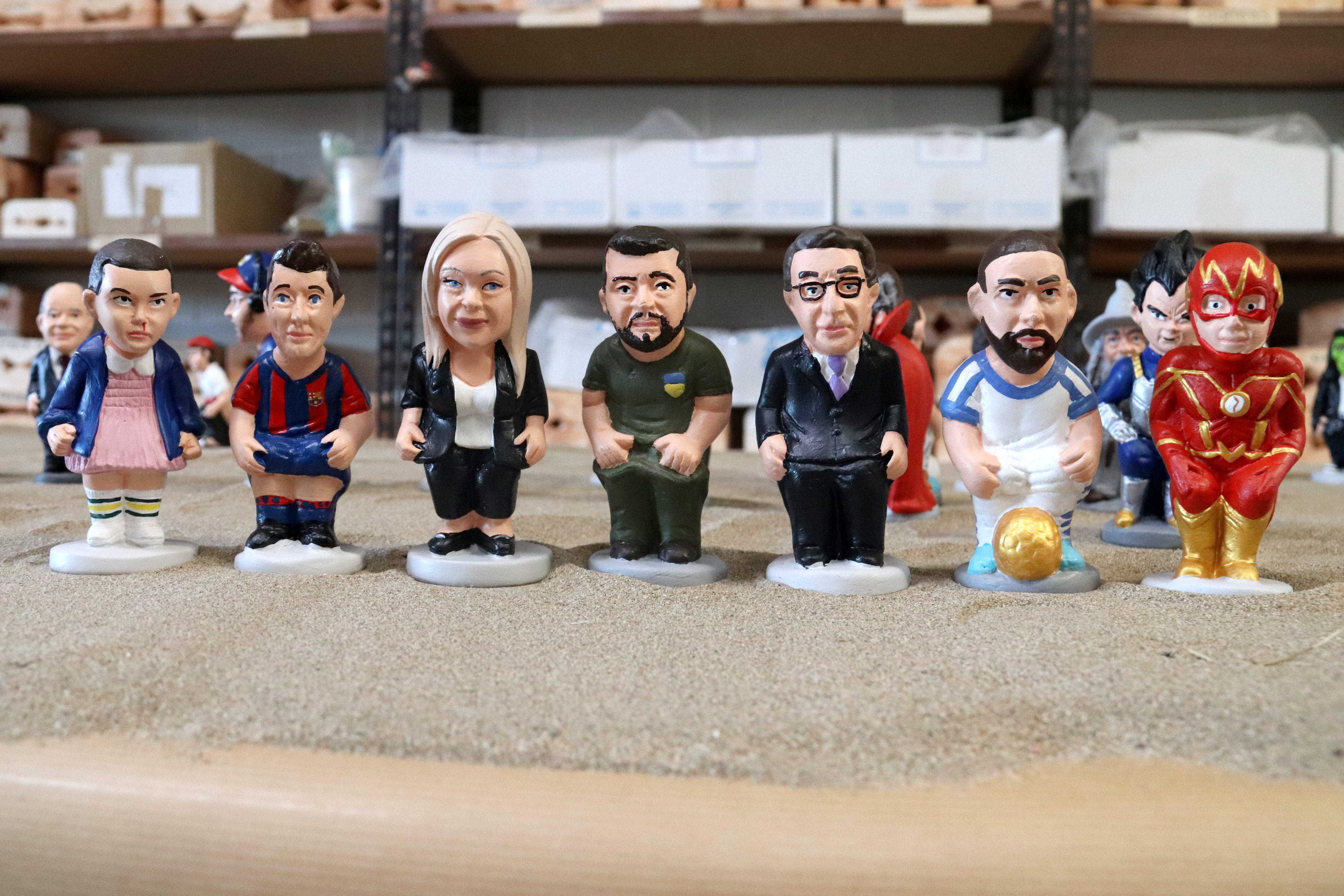 Lewandowski, Meloni y Feijóo ya tienen caganer
