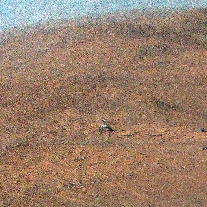 El vuelo 51 del helicóptero Ingenuity en Marte deja esta nítida foto ...