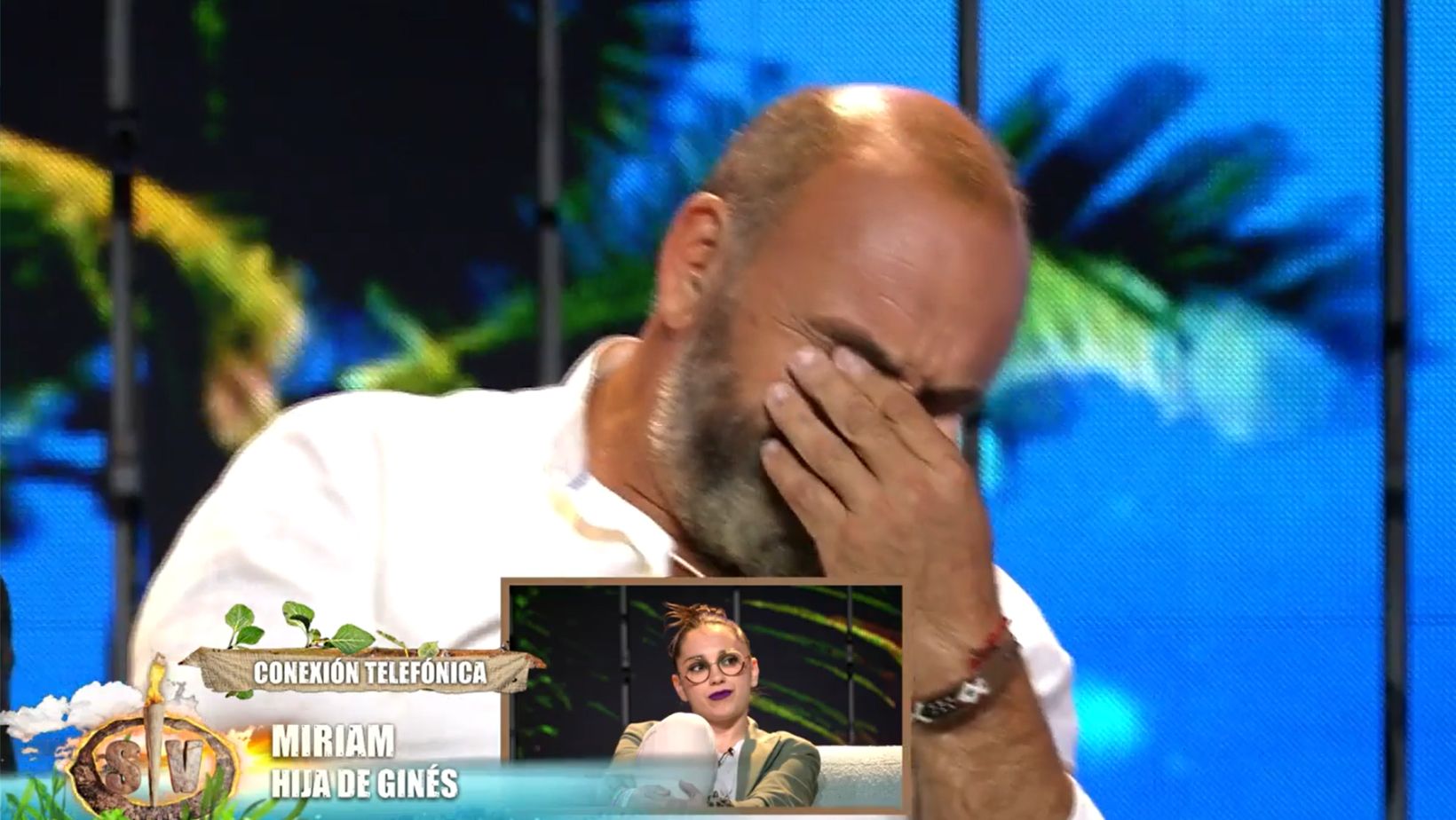 Ginés Corregüela rompe a llorar al hablar por primera vez con su hija, Miriam, tras salir de ...