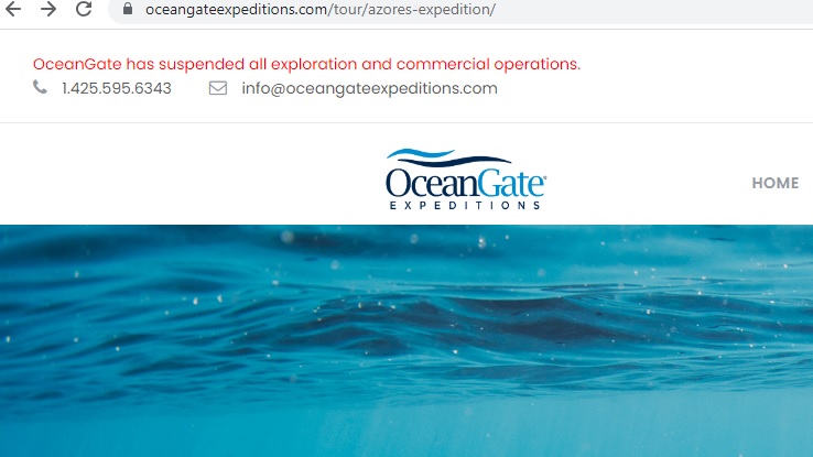 OceanGate suspende todas sus expediciones y operaciones tras la ...