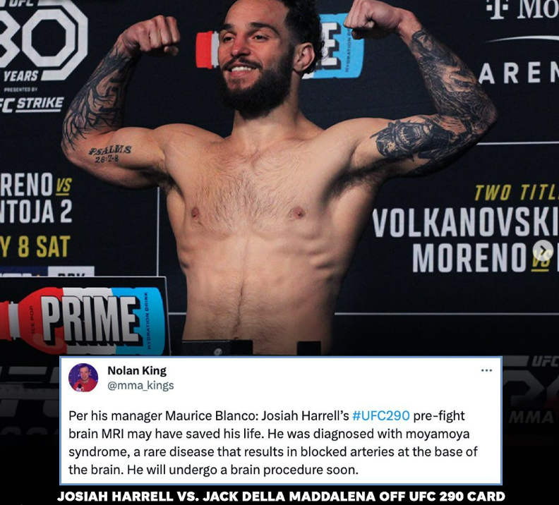 Un luchador de MMA salva la vida gracias a una revisión médica justo ...