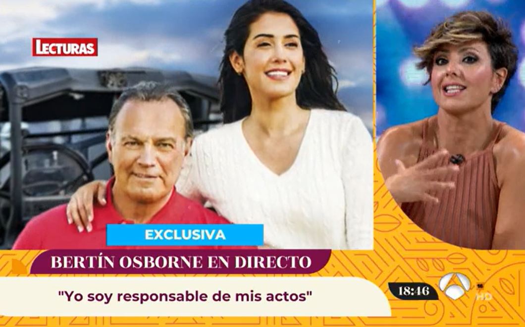 Bertín Osborne estalla en 'Y ahora Sonsoles' tras revelarse su nueva ...