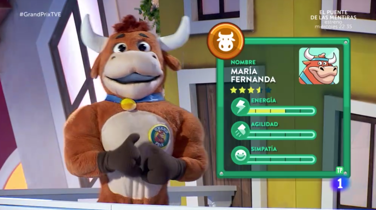 El rol de la vaquilla de 'Grand Prix': "María Fernanda, que corre, rema ...