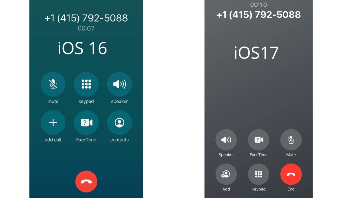 Apple cambia el botón del iPhone para colgar llamadas en iOS 17