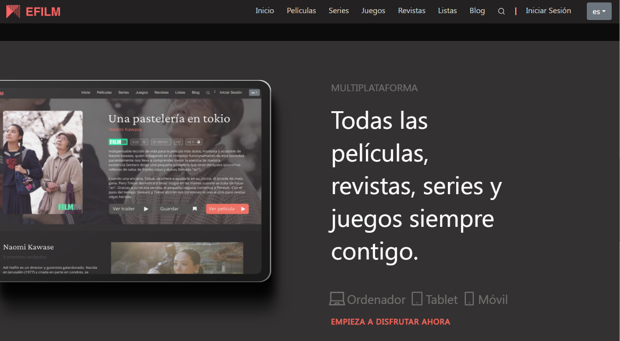 eFilm, la alternativa gratis a Netflix: alrededor de 12.000 películas para usuarios con carné de ...