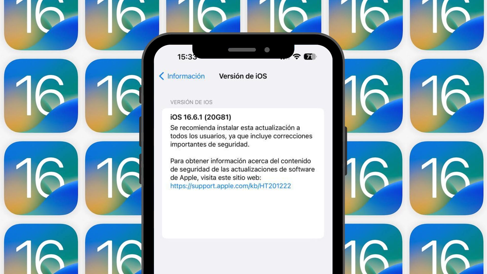 Actualiza tu iPhone ahora: Apple lanza iOS 16.6.1 con "correcciones ...