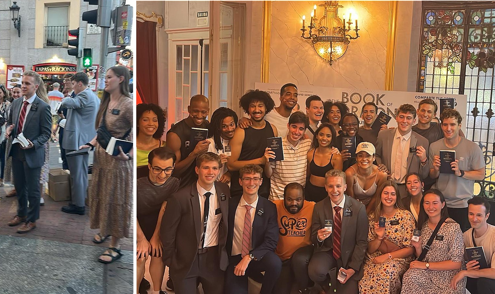 Unos mormones reales se plantan ante el teatro de 'The Book of Mormon ...