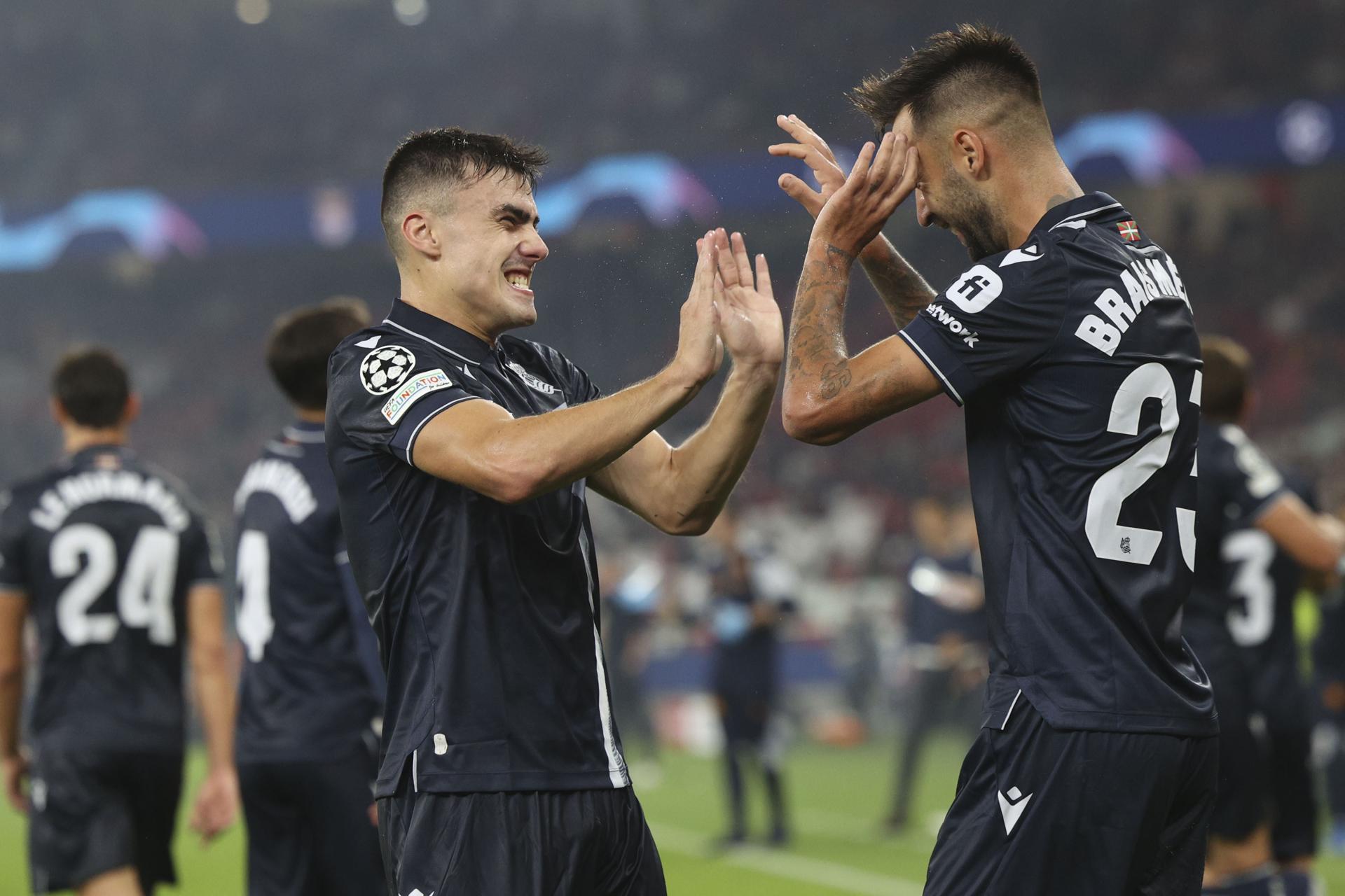 La Real Sociedad conquista Lisboa y se acerca a los octavos de Champions